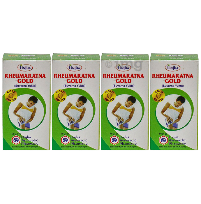 Unjha Rheumaratna Gold Tablet (125 Each): Buy combo pack of 4.0 bottles ...