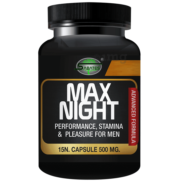 Sabates Max Night Capsule: Buy bottle of 15.0 capsules at best price in ...