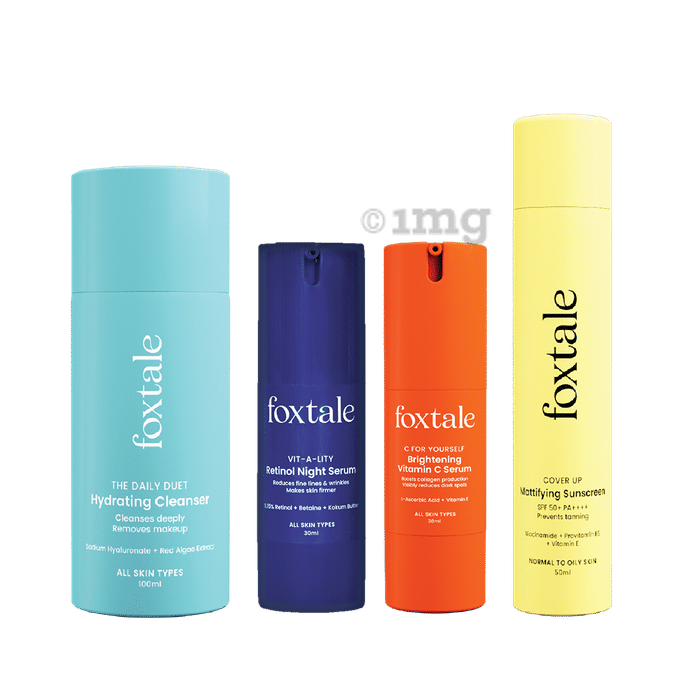 Foxtale Age Defender Routine Matte Skin Care Kit: Buy box of 1 Kit at ...
