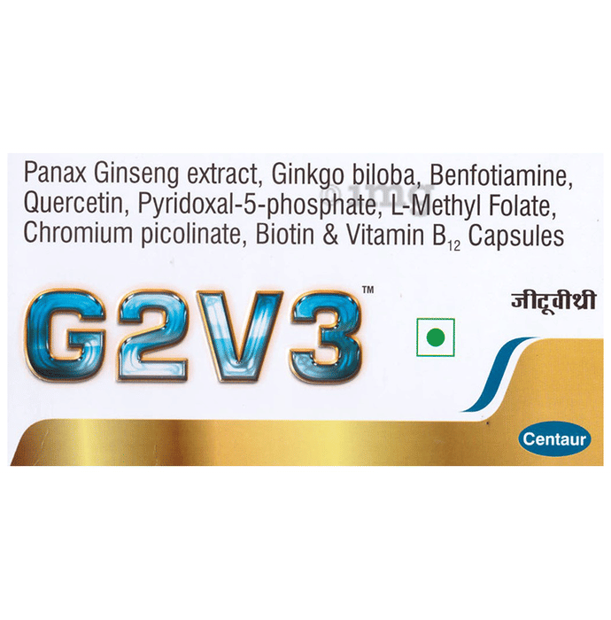 G2V3 Capsule: Buy strip of 10 capsules at best price in India | 1mg