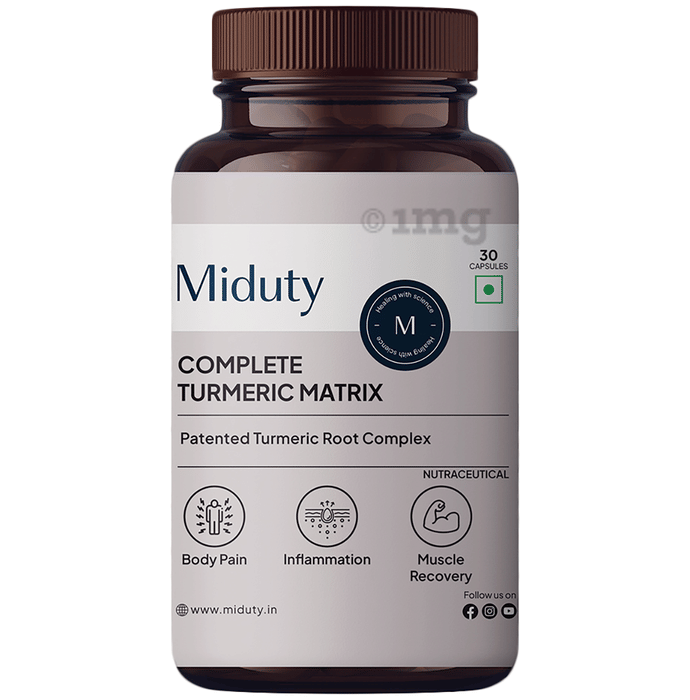 Miduty Complete Turmeric Matrix Capsule | Turmeric | Cough Cold ...