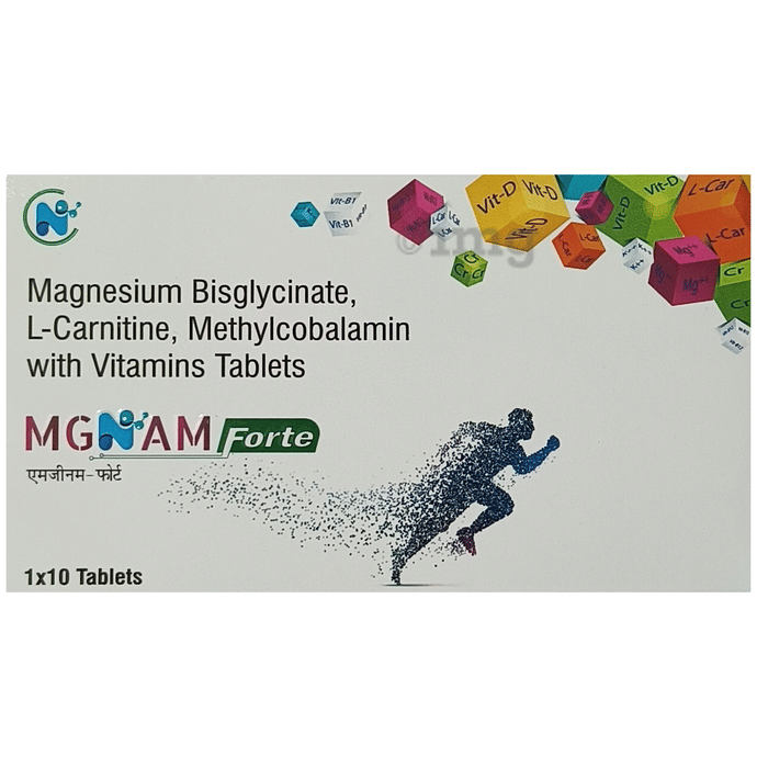 Mgnam Forte Tablet: Buy strip of 10.0 tablets at best price in India | 1mg