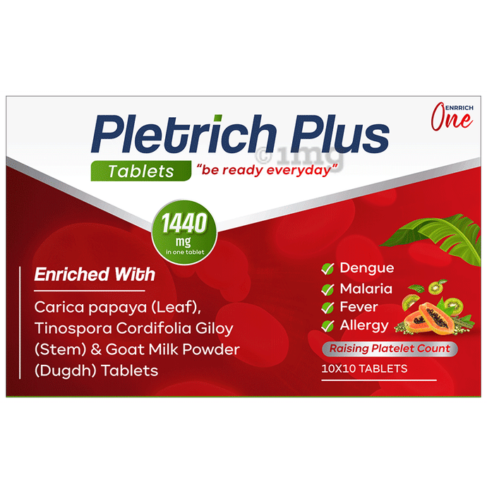 Enrrich One Pletrich Plus Tablet (10 Tablet Each): Buy box of 10.0 ...