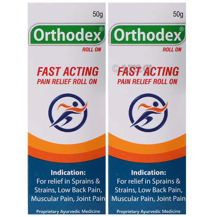 Orthodex Fast Acting Pain Relief Roll On For Back, Muscle, Joint & Knee ...