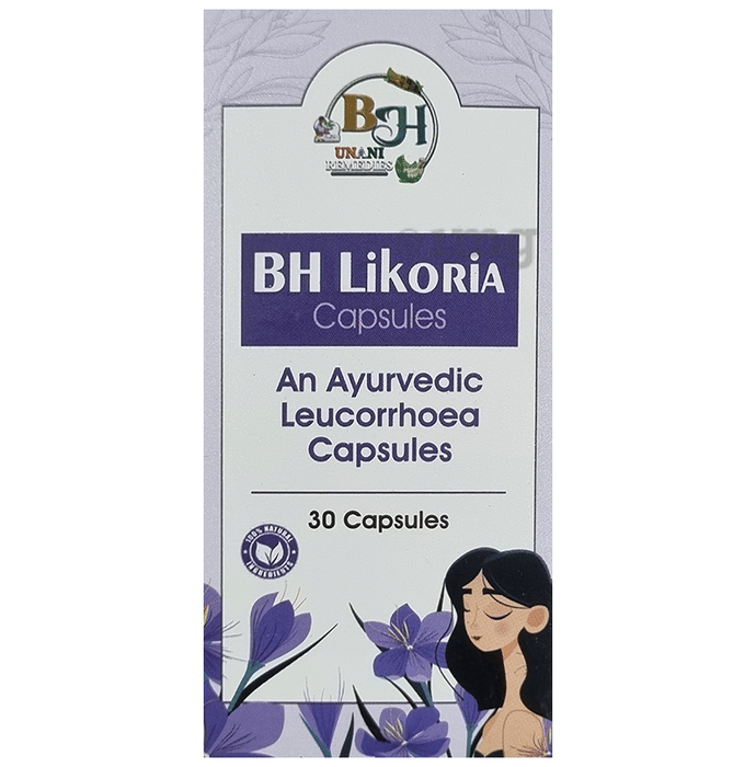 B.H. Unani Remedies BH Likoria An Ayurvedic Leucorrhoea Capsule: Buy ...