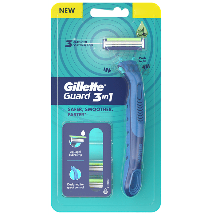 Gillette Guard 3 in 1 Razor: Buy packet of 1.0 Unit at best price in ...