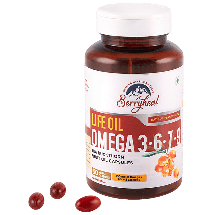 Berryheal Sea Buckthorn Whole Berry Oil Vegan Capsule (30 Each): Buy ...
