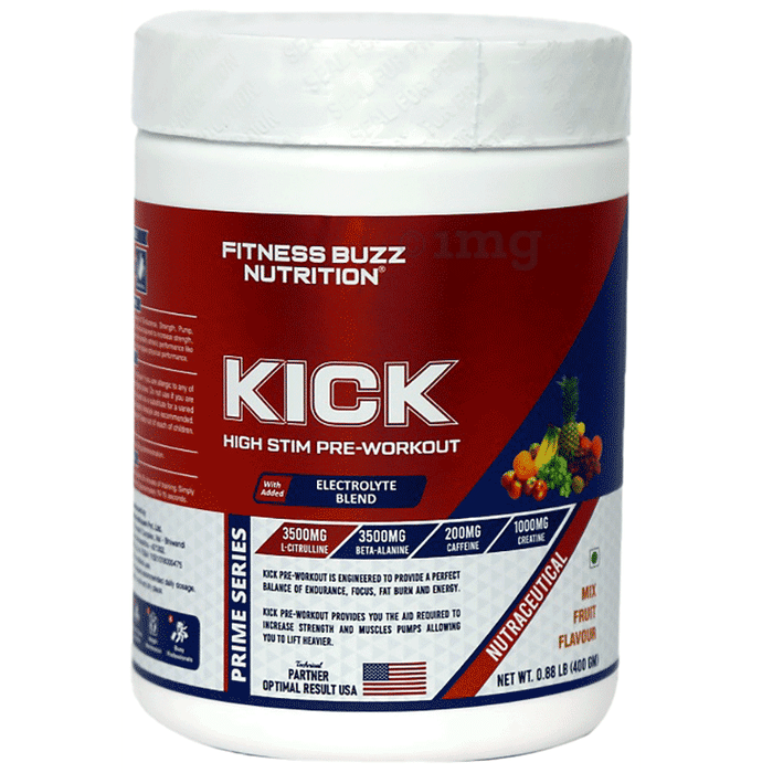 Fitness Buzz Nutrition Kick Powder Mix Fruit: Buy jar of 400.0 gm ...