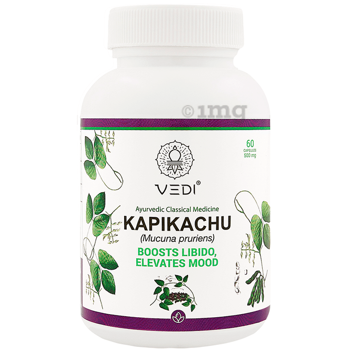Vedi Kapikachu 500mg Capsule: Buy bottle of 60.0 capsules at 𝗯𝗲𝘀𝘁 𝗽𝗿𝗶𝗰𝗲 ...