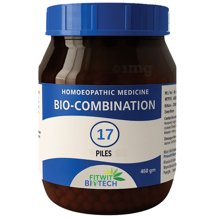 Fitwit Biotech Bio-Combination Piles 17 Tablet: Buy bottle of 450.0 gm ...