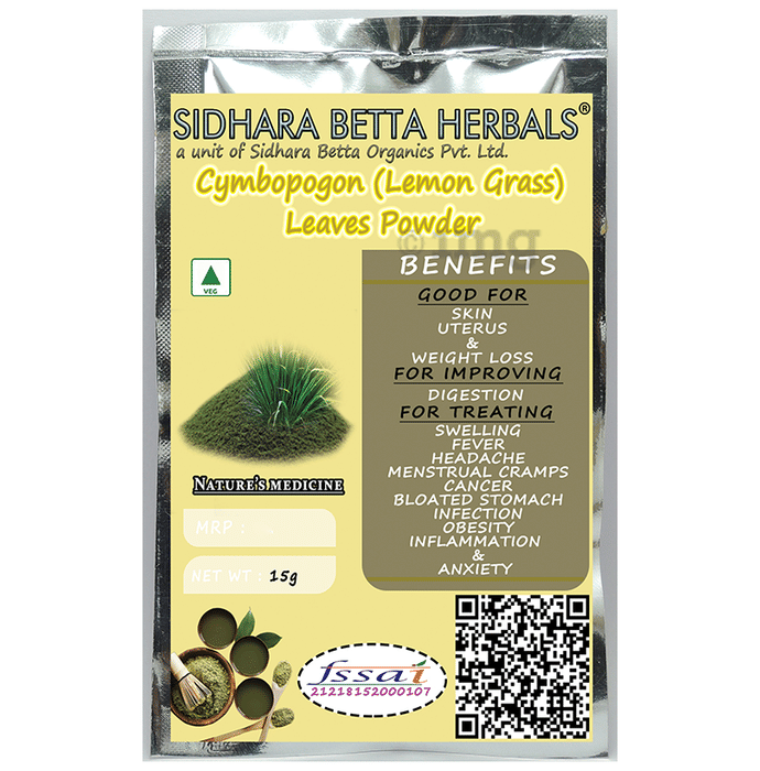 Sidhara Betta Herbals Cymbopogon Leaves Powder: Buy packet of 15.0 gm ...