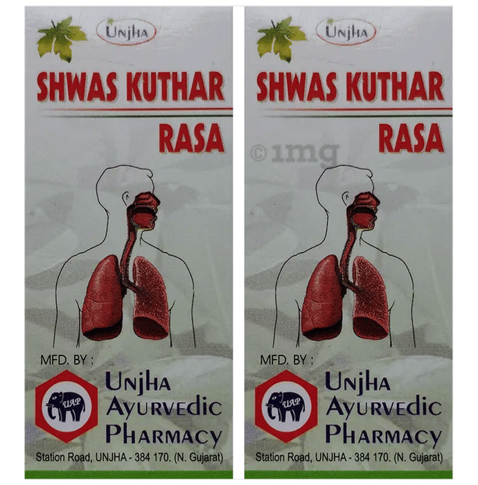 Unjha Shwas Kuthar Rasa (40 Each): Buy combo pack of 2.0 bottles at ...