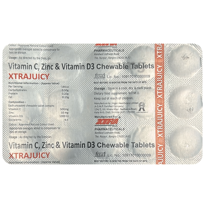 Xtrajuicy Chewable Tablet: Buy strip of 15.0 Chewable Tablets at best ...