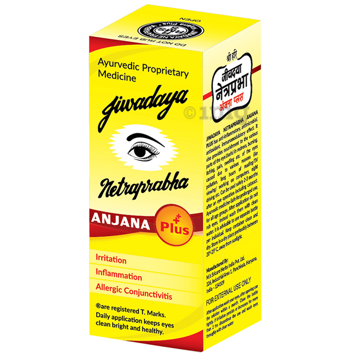 Jiwadaya Netraprabha Anjana Plus Eye Drop (5ml Each): Buy box of 1.0 ...