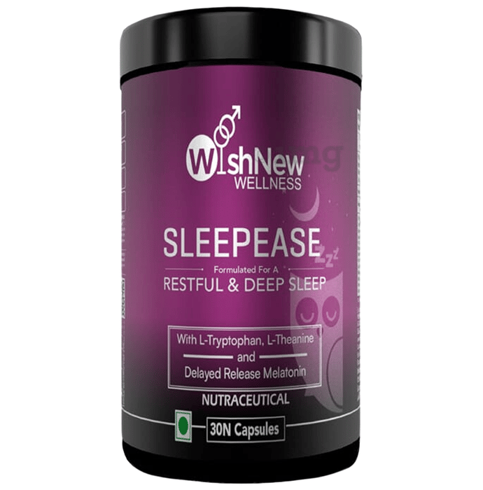 Wishnew Wellness Sleepease Restful & Deep Sleep Capsule: Buy bottle of ...