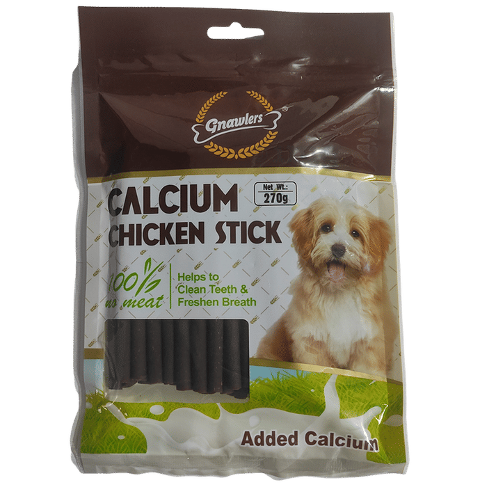 Gnawlers Calcium Chicken Stick: Buy packet of 270.0 gm Pet Food at best ...
