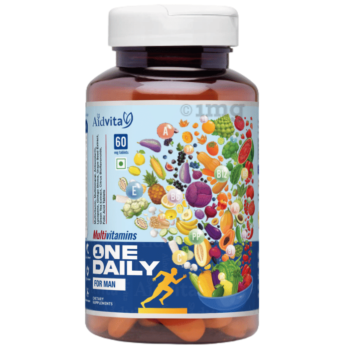 Aidvita Multivitamins One Daily for Man Veg Tablet: Buy bottle of 60.0 ...