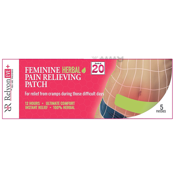 Relyon EVE+ Feminine Herbal Pain Relieving Patch: Buy packet of 20.0 ...