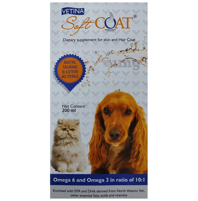 Vetina Soft COAT Dietary Supplement for Pet: Buy bottle of 200.0 ml ...
