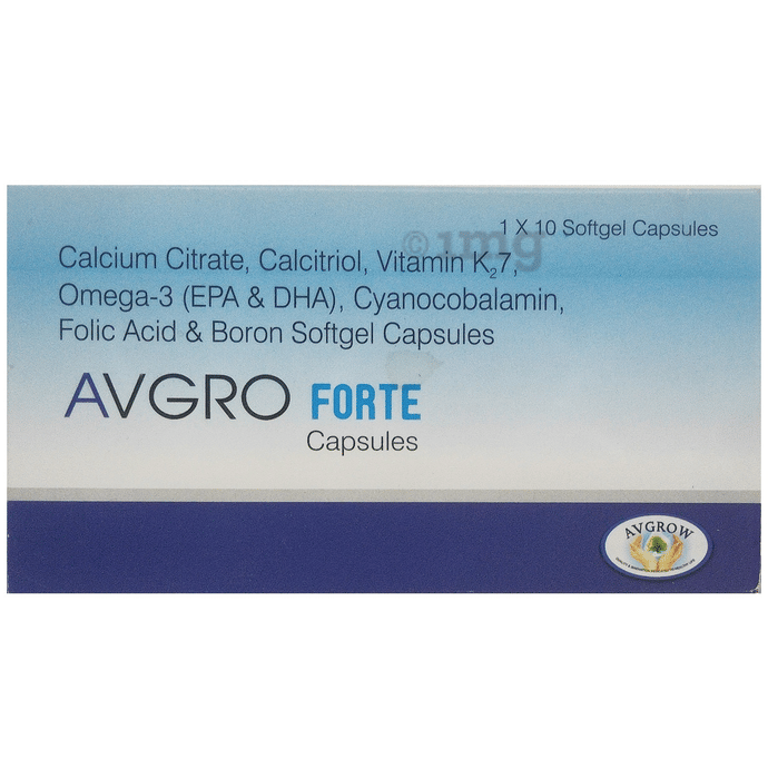 Avgro Forte Soft Gelatin Capsule: Buy strip of 10.0 soft gelatin ...