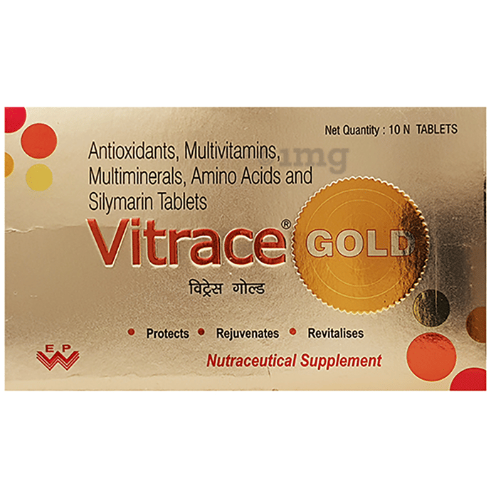 Vitrace Gold Tablet: Buy strip of 10.0 tablets at best price in India | 1mg