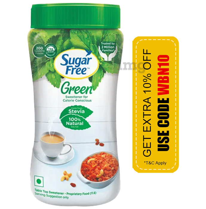 Sugar Free Green Stevia Sweetener Powder: Buy jar of 200.0 gm Powder at ...