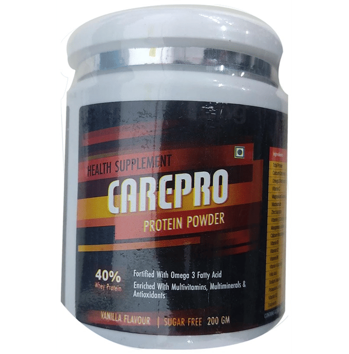 Carepro Protein Powder Sugar Free Vanilla: Buy jar of 200.0 gm Powder ...