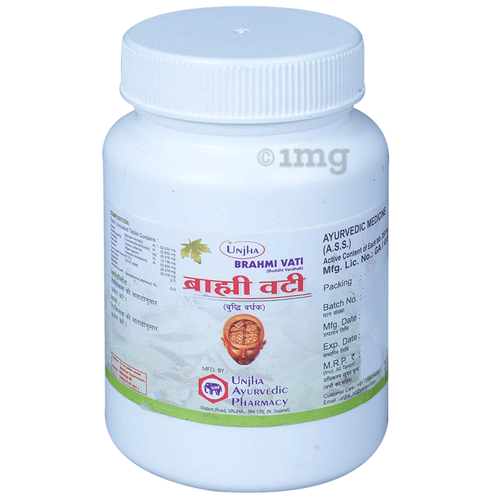 Unjha Brahmi Vati (200 Each): Buy combo pack of 2.0 bottles at best ...