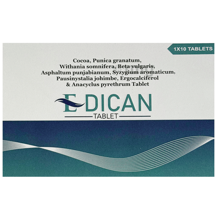 Edican Tablet: Buy strip of 10.0 tablets at best price in India | 1mg