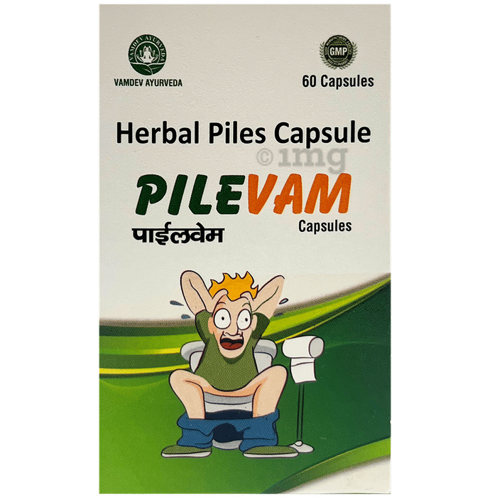 Vamdev Ayurveda Pilevam Capsule: Buy bottle of 60.0 capsules at best ...