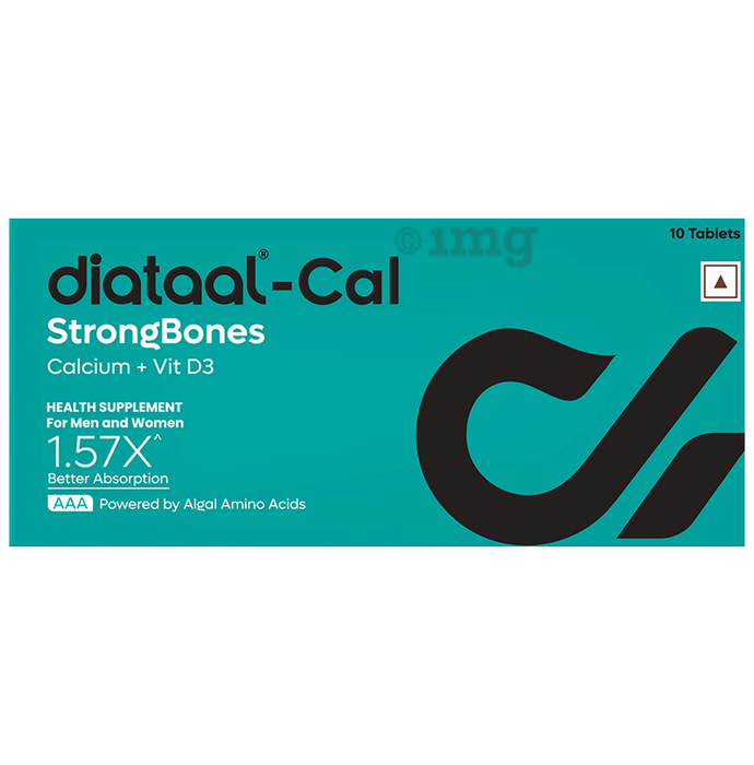 Diataal Cal Tablet Strong Bones | Active Absorbable Calcium + Vit D3 ...
