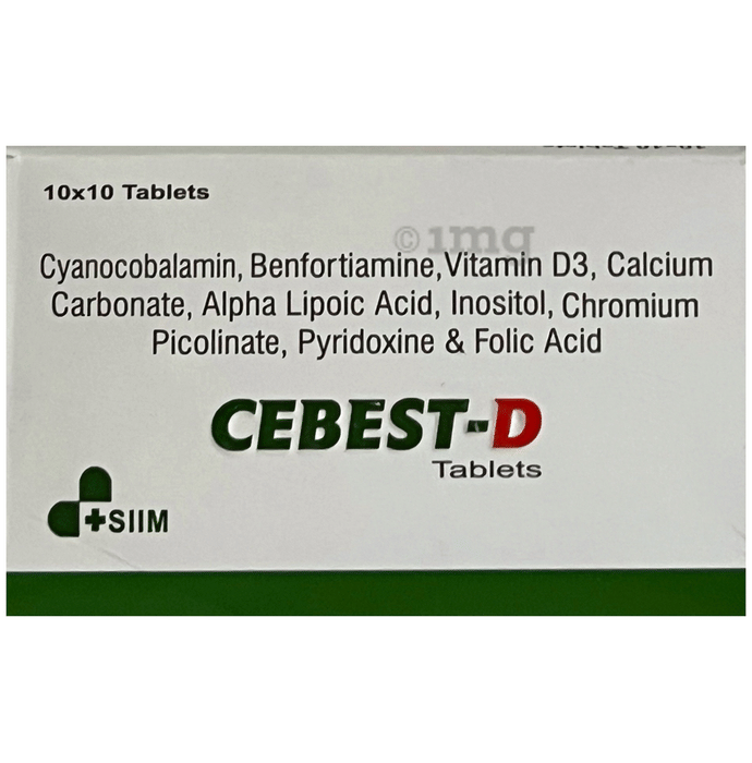 Cebest-D Tablet (10 Each): Buy box of 1.0 Strip at best price in India ...