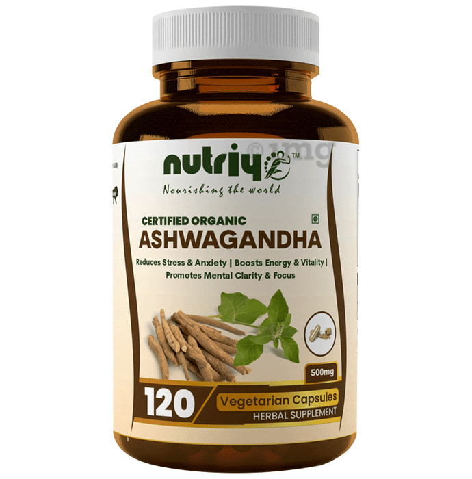 Nutriyo Nourishing The World Certified Organic Ashwagandha Vegetarian ...