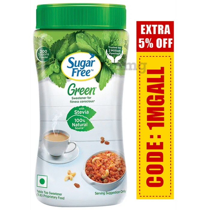 Sugar Free Green Stevia Sweetener Powder: Buy jar of 200.0 gm Powder at ...