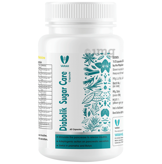 Varah Diabolik Sugar Care Capsule: Buy bottle of 60.0 capsules at best ...