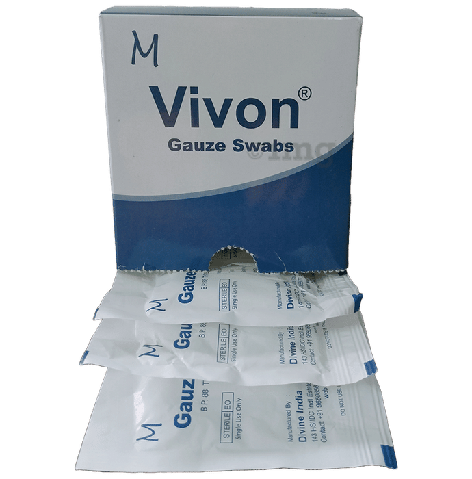 Vivon Guaze Swab 5cm X 12 Ply: Buy box of 100.0 units at 𝗯𝗲𝘀𝘁 𝗽𝗿𝗶𝗰𝗲 in ...