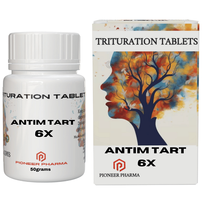 Pioneer Pharma Antim Tart Trituration Tablet 6X: Buy bottle of 50.0 gm ...