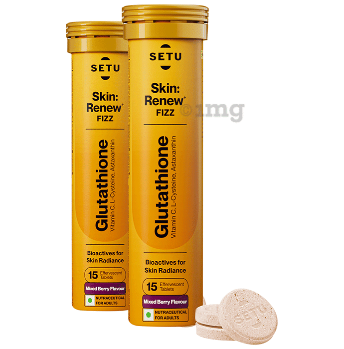 Setu Skin: Renew Fizz Glutathione & Vitamin C Tablets (15 Each) Mixed ...