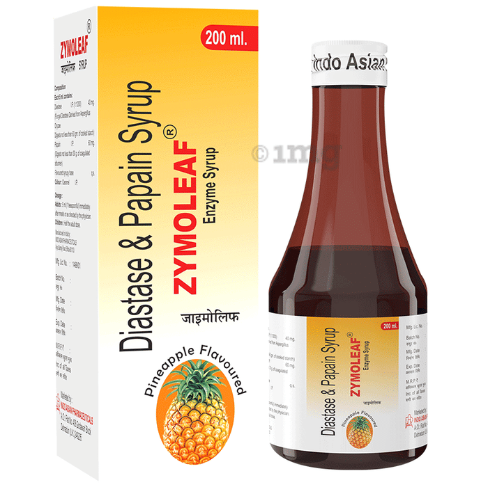 Zymoleaf Enzyme Syrup Pineapple: Buy bottle of 200.0 ml Syrup at best ...