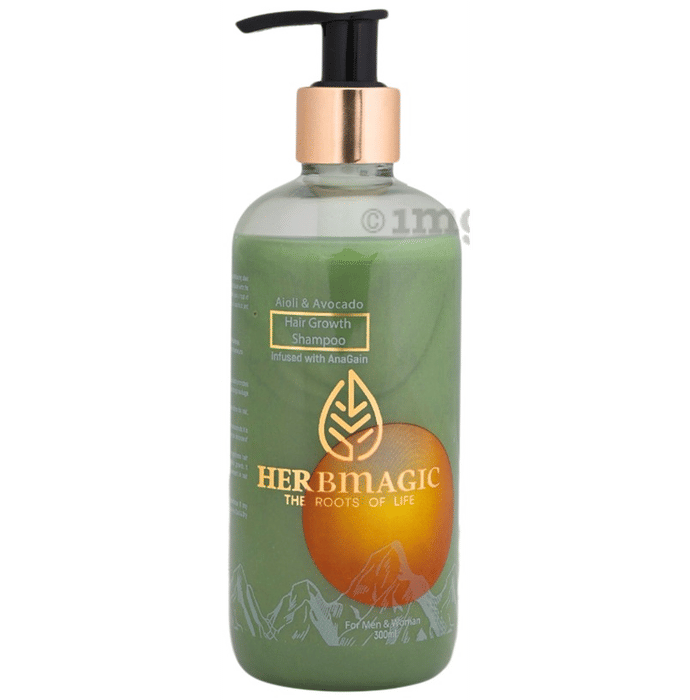 Herbmagic Aioli & Avocado Hair Growth Shampoo: Buy pump bottle of 300.0 ml Shampoo at best price ...