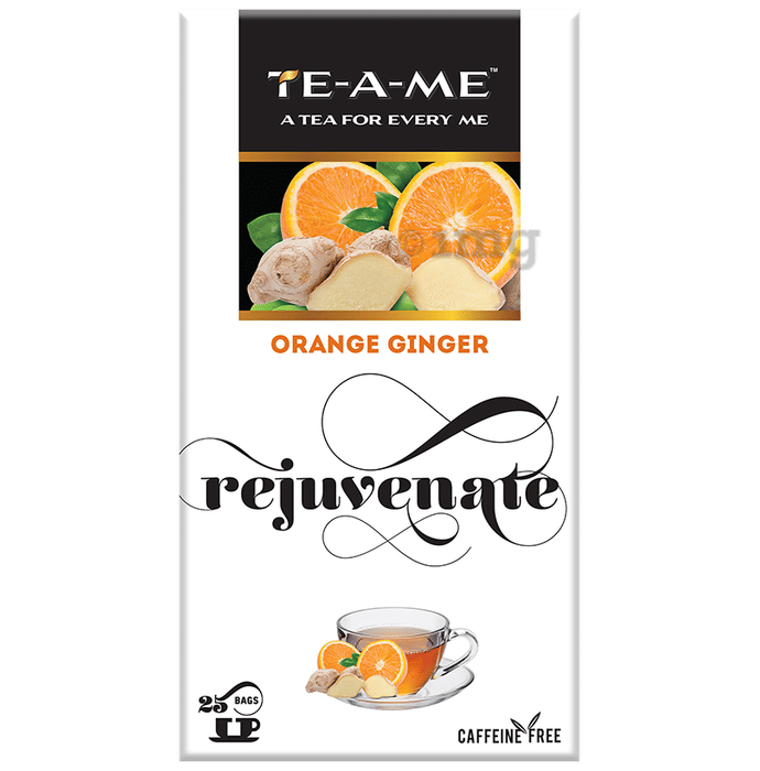TE-A-ME Orange Ginger Rejuvenate Tea Bags (25 Each): Buy box of 1.0 ...