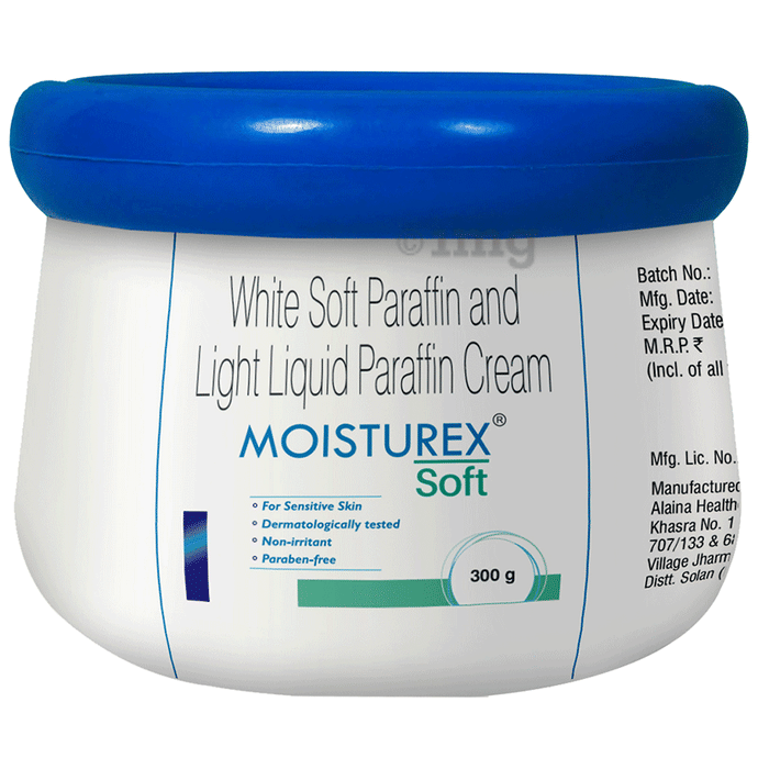 Moisturex White Soft Paraffin & Light Liquid Paraffin Cream | Paraben ...
