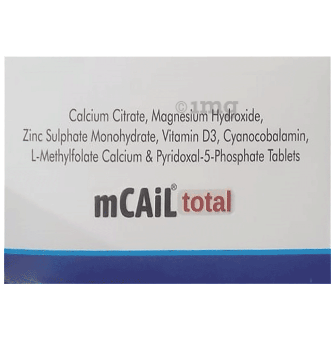 mCAiL Total Tablet: Buy strip of 10.0 tablets at 𝗯𝗲𝘀𝘁 𝗽𝗿𝗶𝗰𝗲 in India | 1mg
