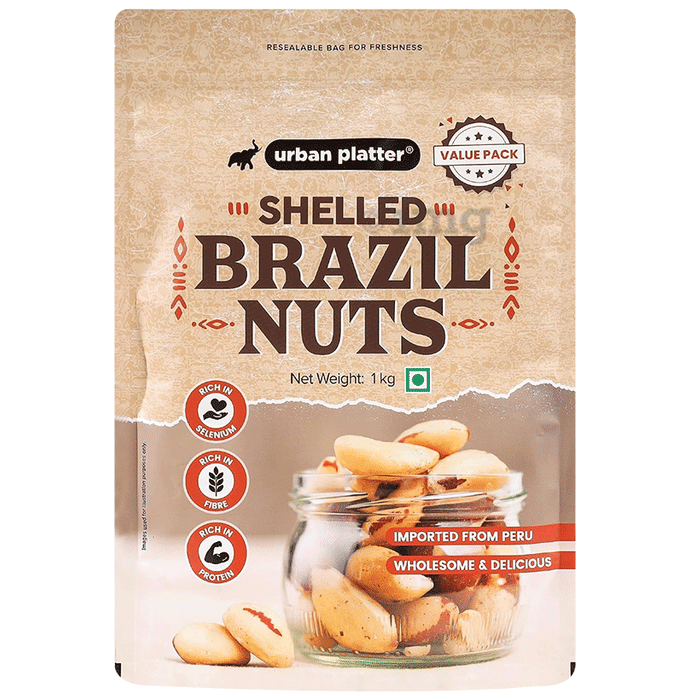 Urban Platter Shelled Brazil Nuts: Buy packet of 1.0 kg Nuts at best ...