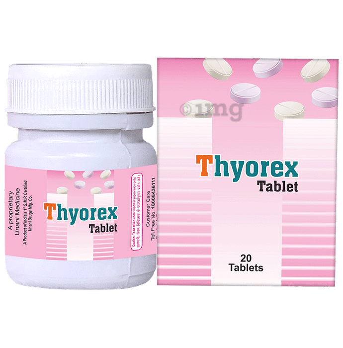Thyorex Tablet: Buy bottle of 20.0 tablets at best price in India | 1mg