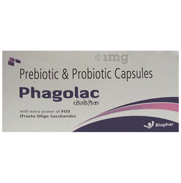 Phagolac Capsule: Buy strip of 10.0 capsules at 𝗯𝗲𝘀𝘁 𝗽𝗿𝗶𝗰𝗲 in India | 1mg