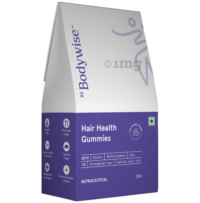 Be Bodywise Hair Healthy gummies No Added Sugar: Buy bottle of 30.0 ...