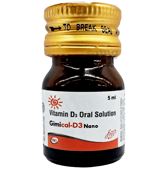 Gimical-D3 Nano Oral Solution Sugar Free: Buy bottle of 5.0 ml Oral ...
