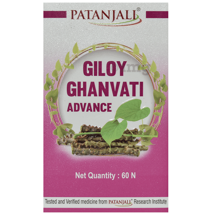 Patanjali Ayurveda Giloy Ghanvati Advance: Buy bottle of 60.0 tablets ...