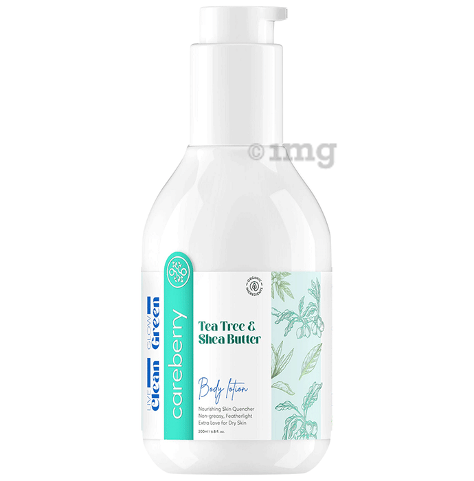 Careberry Tea Tree & Shea Butter Body Lotion: Buy pump bottle of 200.0 ...